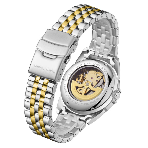 Limited Edition Skeleton Jubilee Two Tone Designer Mens watch - Samuel ...